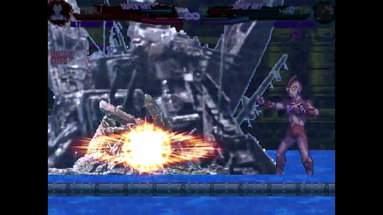 MUGEN: Ship On The Sea Of Darkness (Ultraman 80 Vs Barrack Ship) - YouTube