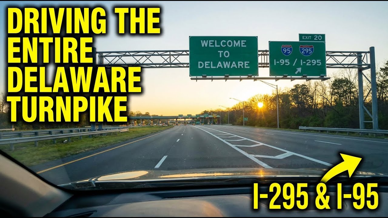 Driving on the Entire Delaware Turnpike I295 & I95 - YouTube