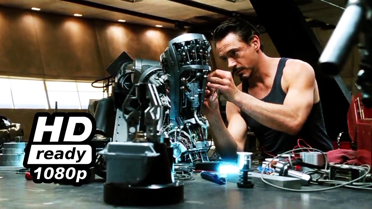 Tony Stark - Making the Mark II Armor - First Test Scene - Iron Man ...