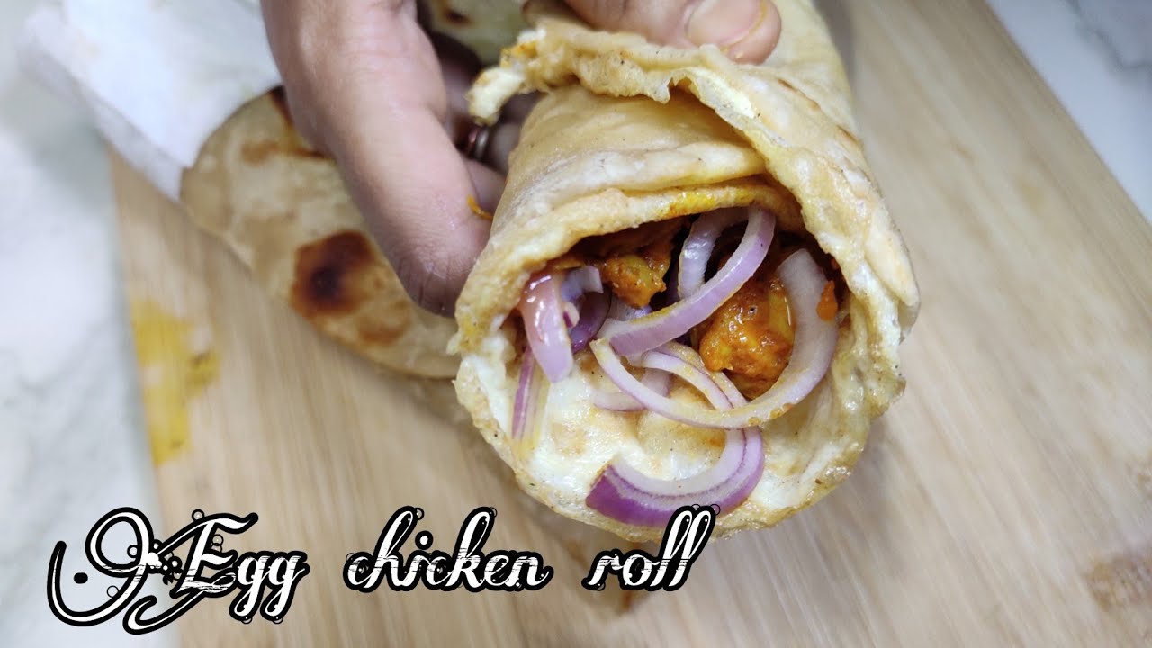 Egg Chicken Roll Recipe|How To Make Egg Chicken Roll|Chicken Roll ...