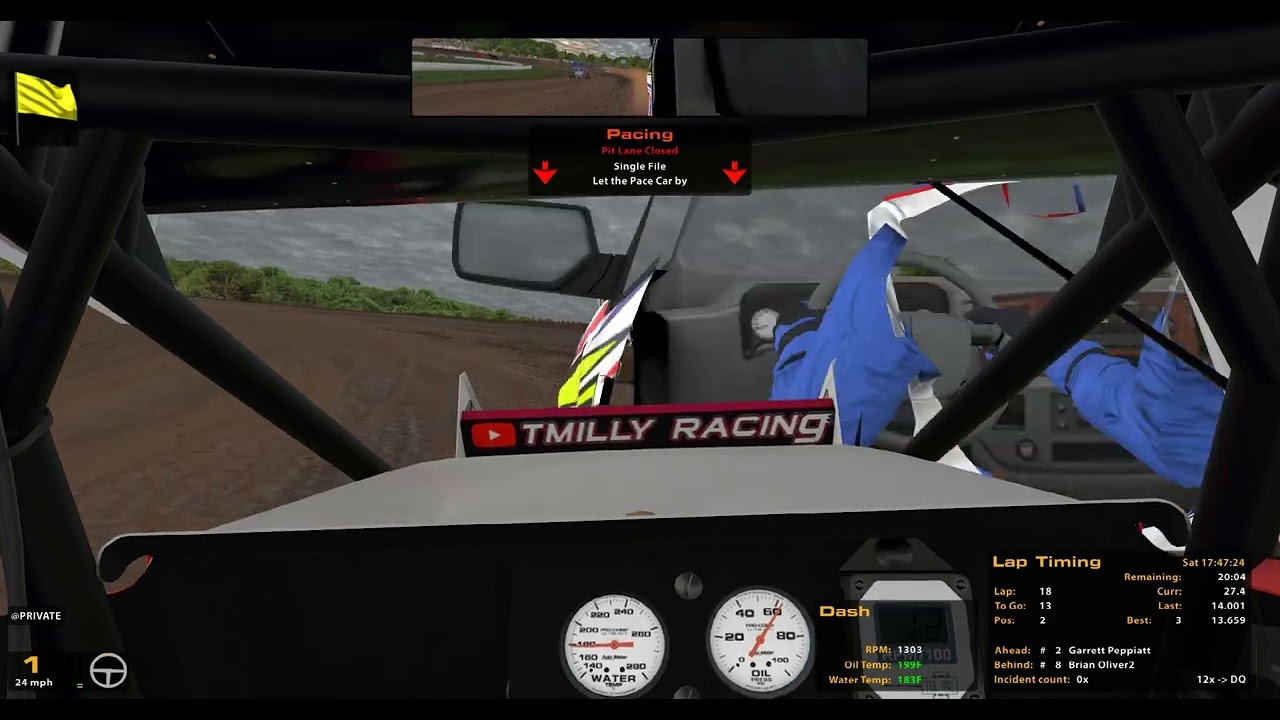 iRacing: 410 Sprint Cars at Lernerville (Race 3) - YouTube