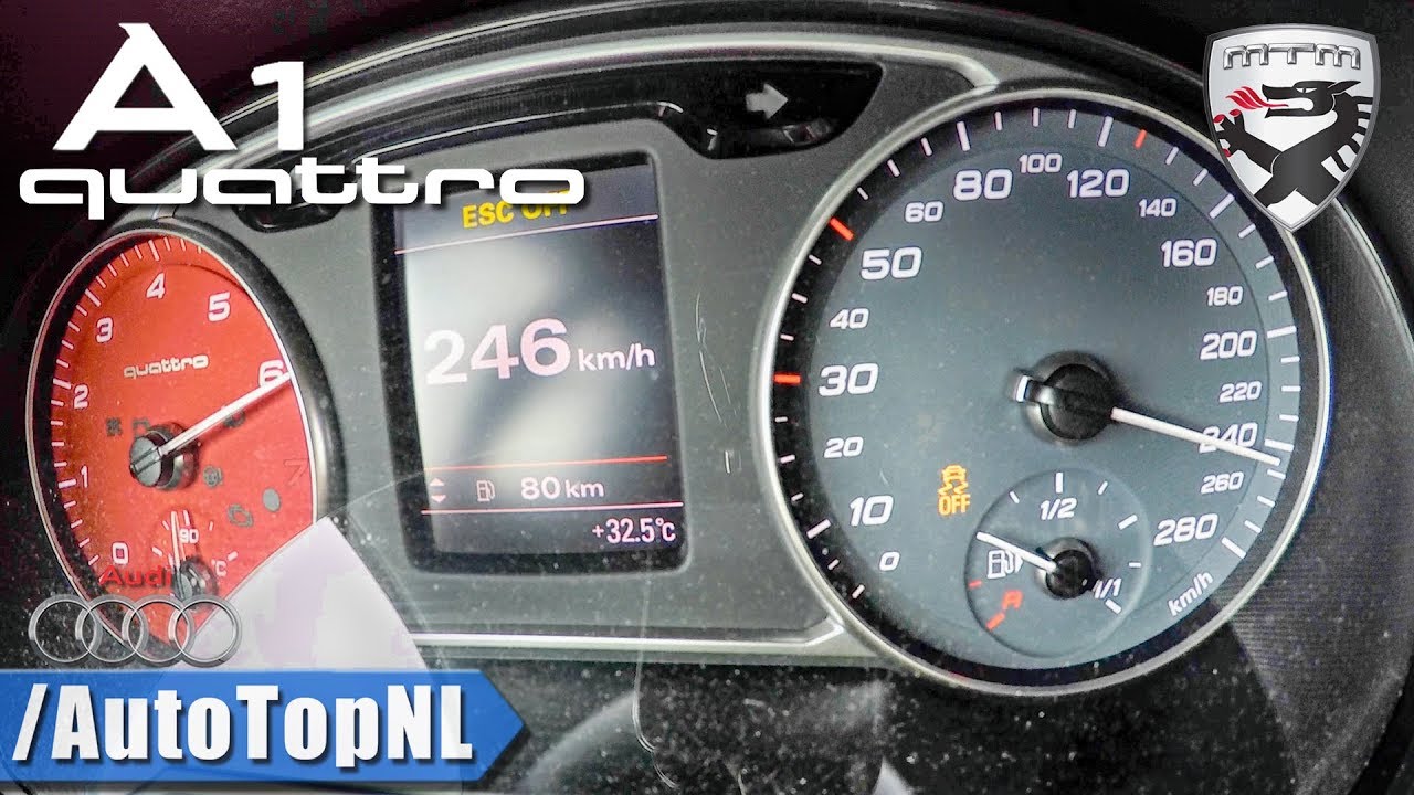Audi A1 Quattro | 365HP MTM | 0-246km/h ACCELERATION & SPEED by ...