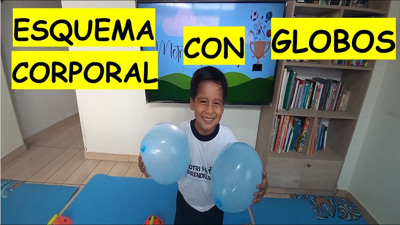 12 EJERCICIOS de ESQUEMA CORPORAL con GLOBOS/NIVEL INICIAL/BODY SCHEMA ...