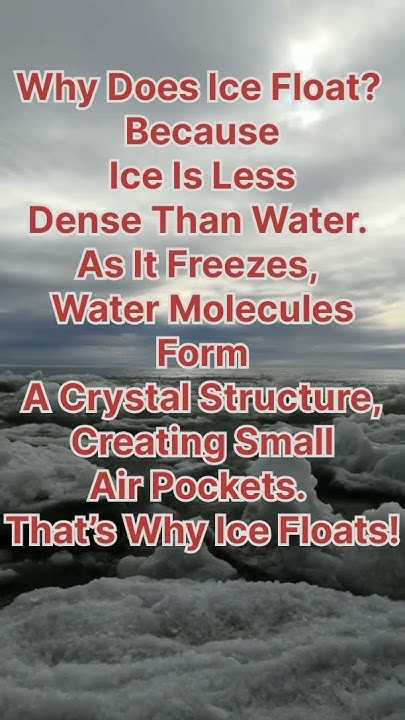 Why does ice float? #science #physics #why - YouTube