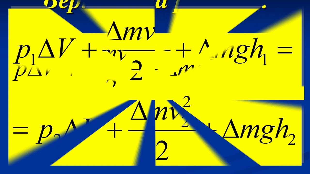 BERNULIEVA RAVENKA,Bernoulli's Equation - YouTube