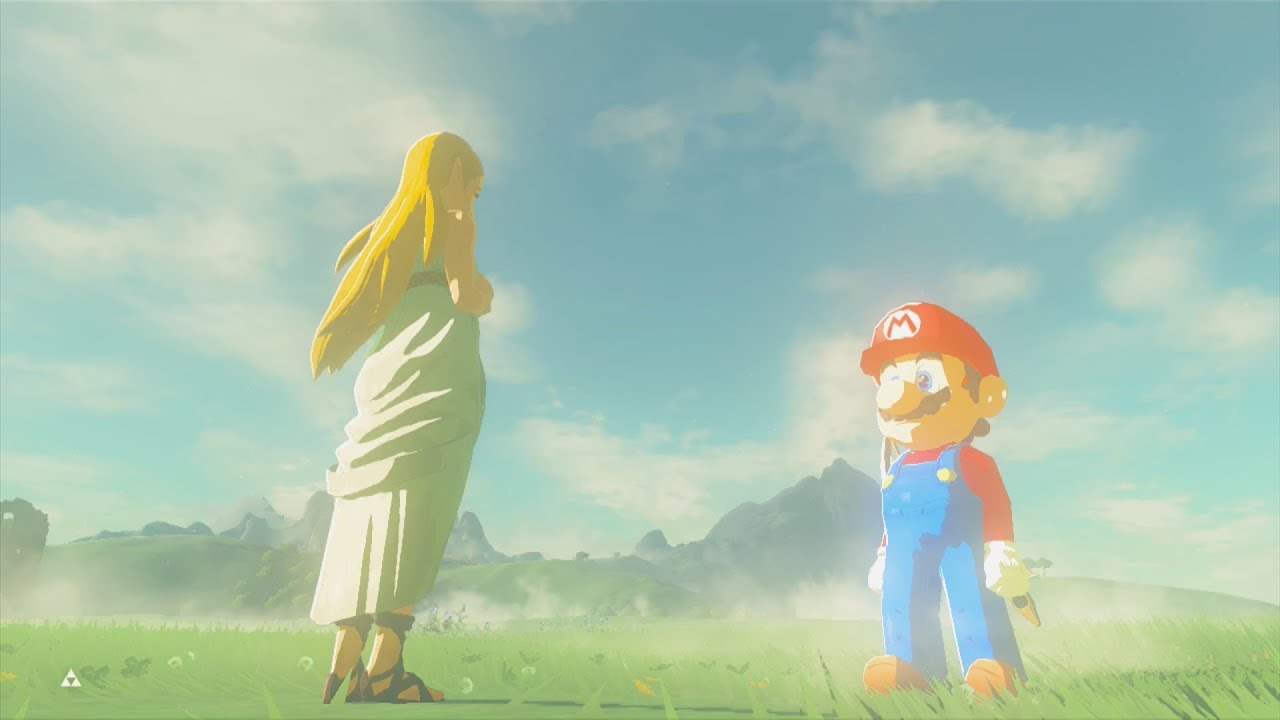 Mario Meets Princess Zelda in Breath of the Wild - YouTube
