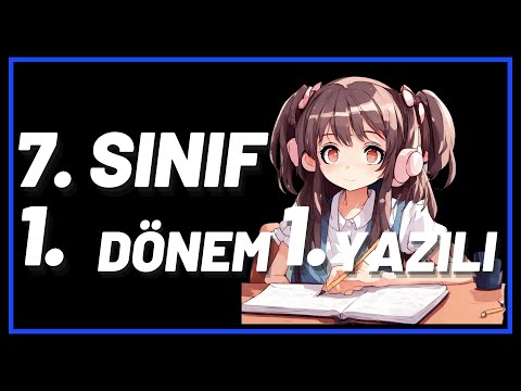 7. Sınıf İngilizce 1. Dönem 1. Yazılı