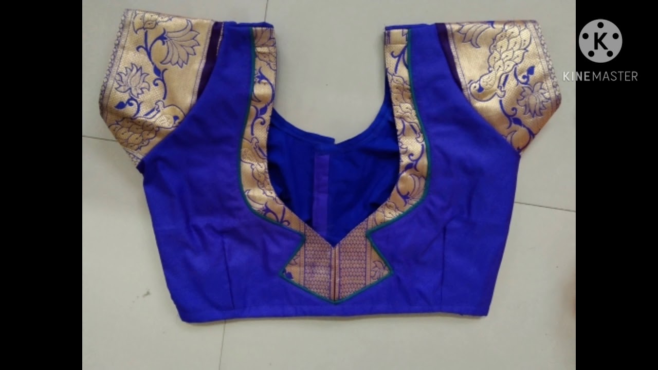 Latest kathapadar saree blouse designs 2020 - YouTube