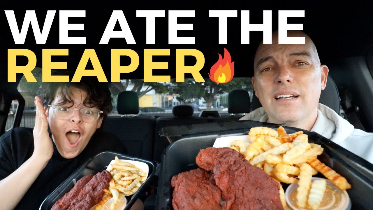 WE TOOK THE DAVES HOT CHICKEN REAPER CHALLENGE - YouTube