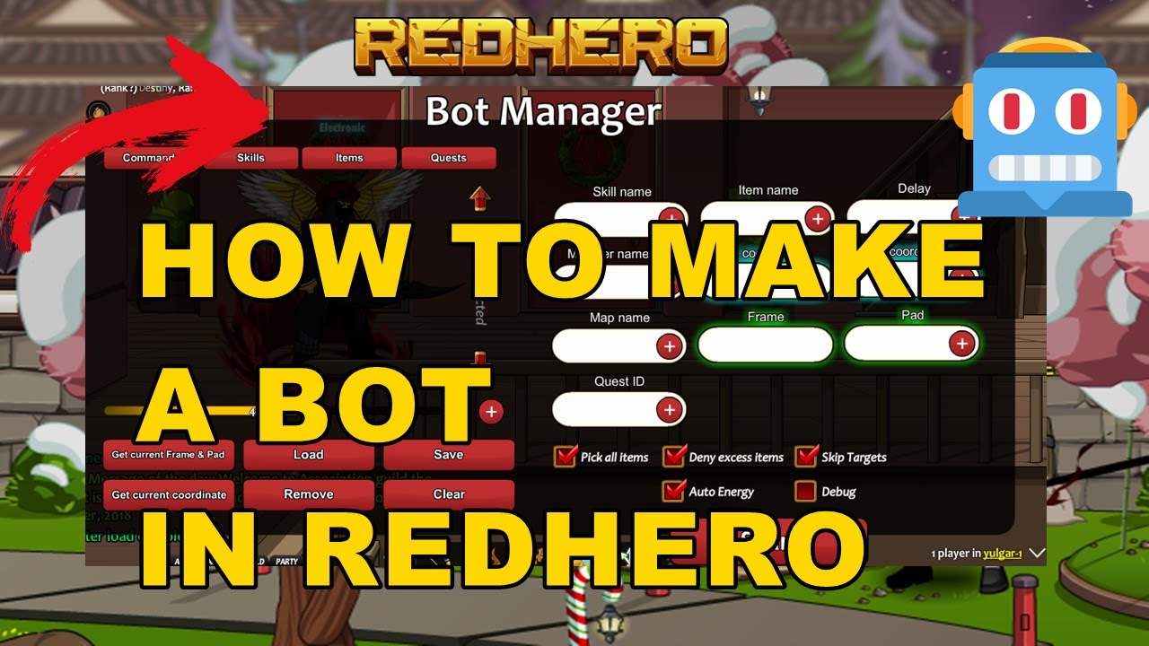 Redhero - How to make a Bot - Aqw Private Server - YouTube