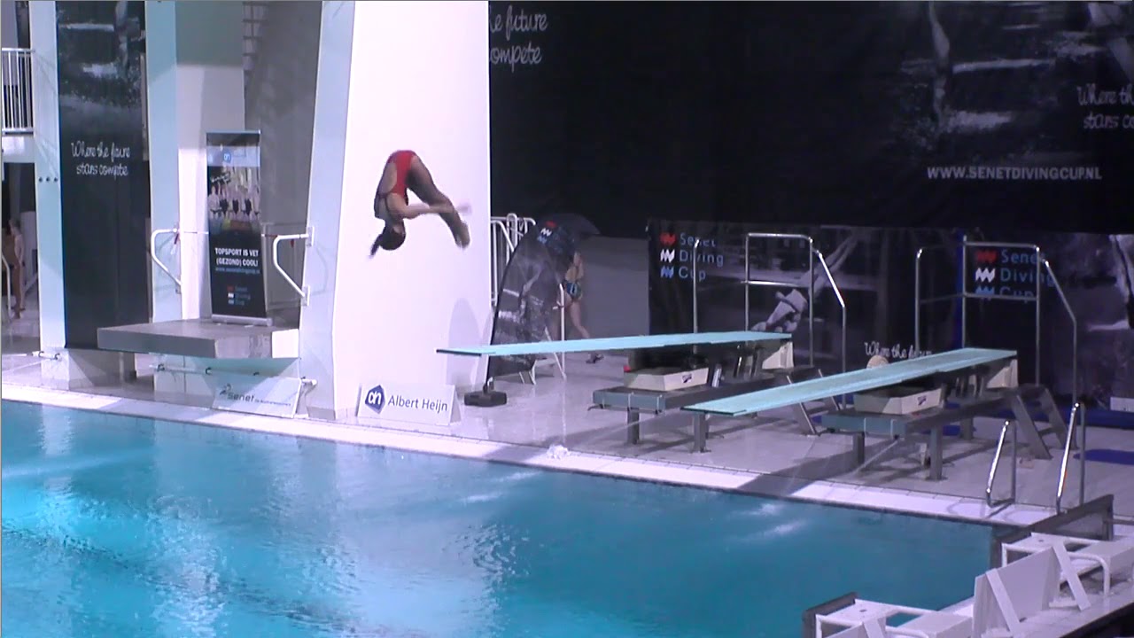 Girls B 1m - Senet Diving Cup 2018 - YouTube