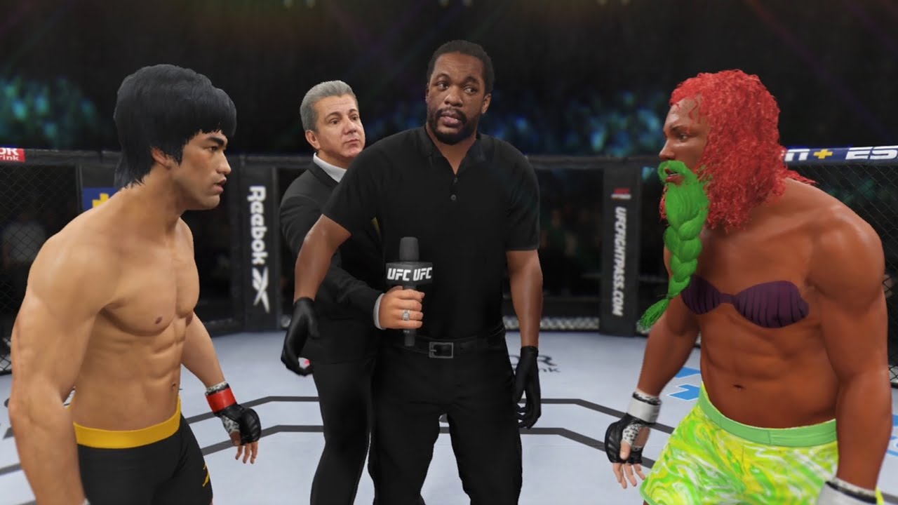 Bruce Lee vs. Ariel - EA Sports UFC 4 - Epic Fight 🥑 - YouTube