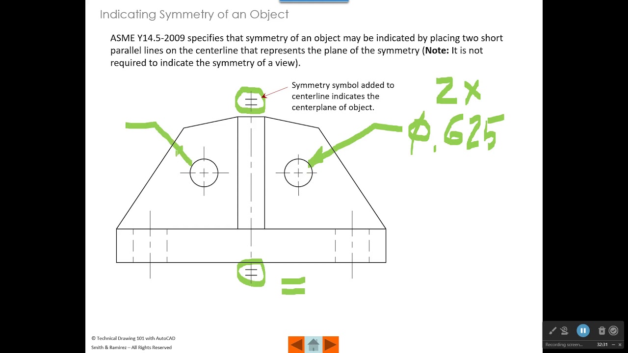 Symmetry Symbol In Autocad GD&T Geometric Dimensioning And Tolerancing