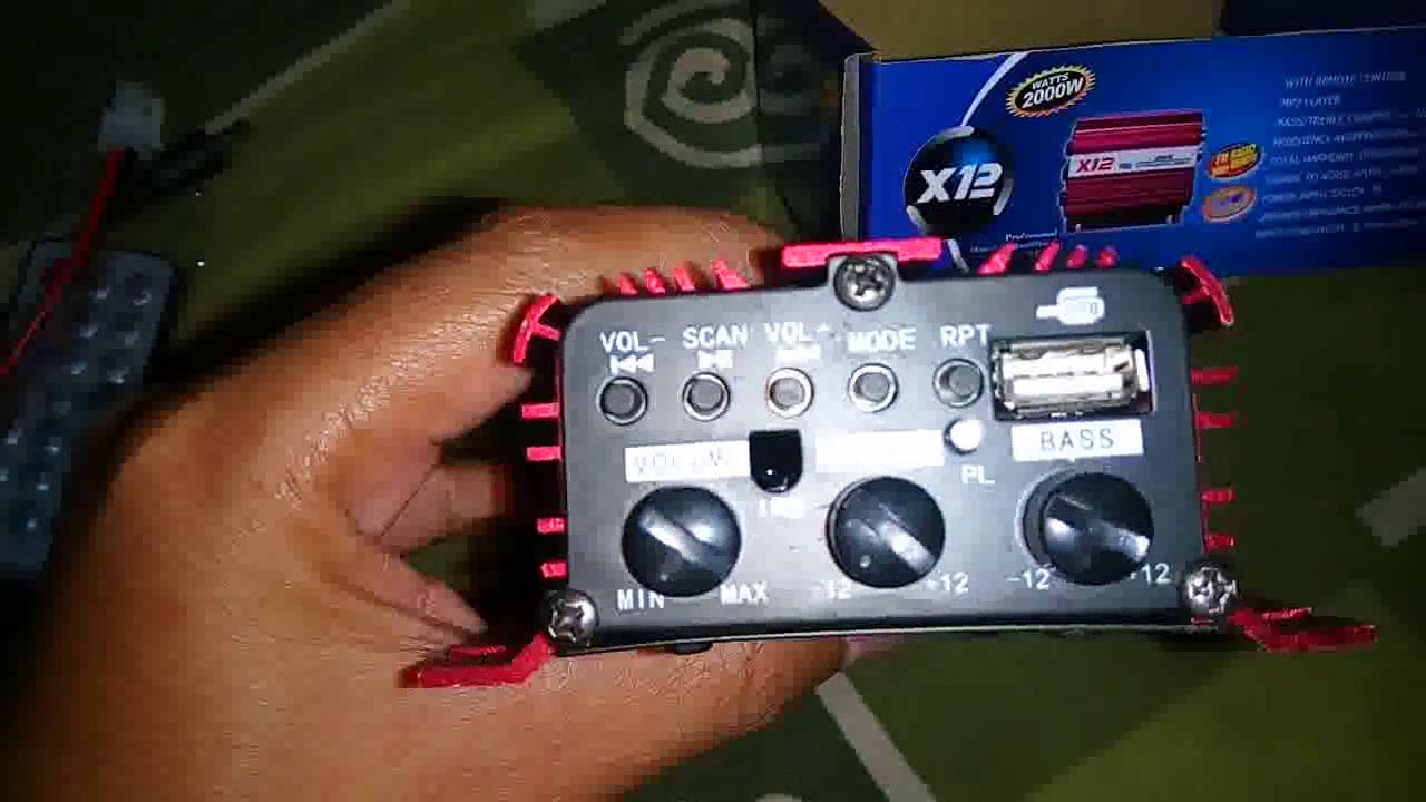 X12 F500 Professional Motorbike Amplifier Unboxing - YouTube