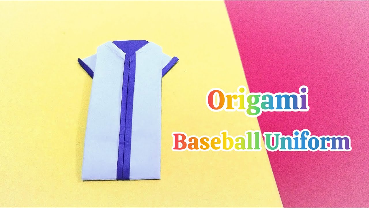 Origami Baseball Shirt - How to make a Paper Shirt in no time - Paper ...