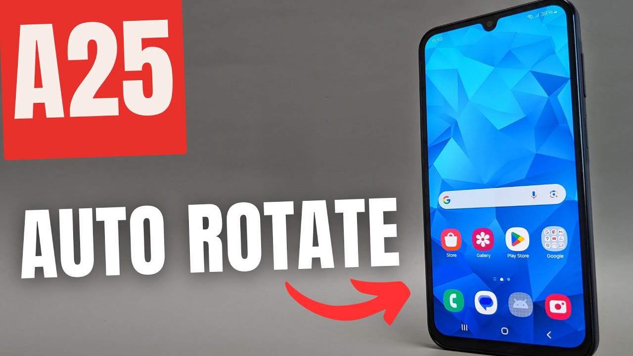 Turn On/ Off Auto Rotate or Portrait mode on Samsung Galaxy A25 - YouTube