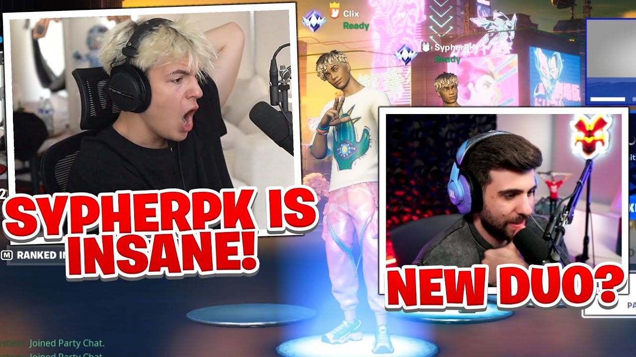 Clix & SypherPK TEAM UP & DOMINATE in Unreal Rank Duos - YouTube