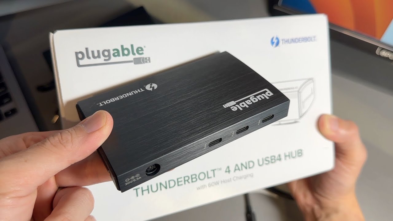 Plugable TBT4-HUB3C with BONUS: USB-C to 4K HDMI Adapter! - YouTube