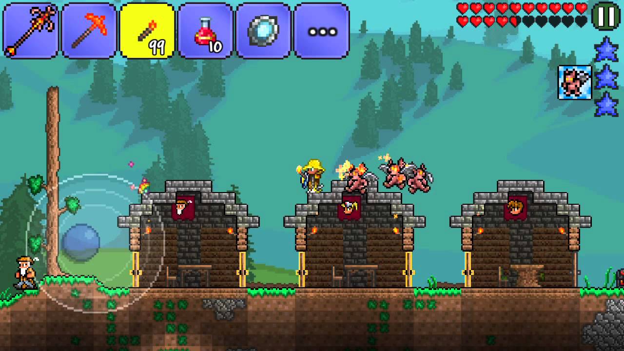 Terraria ios lp:2 - YouTube