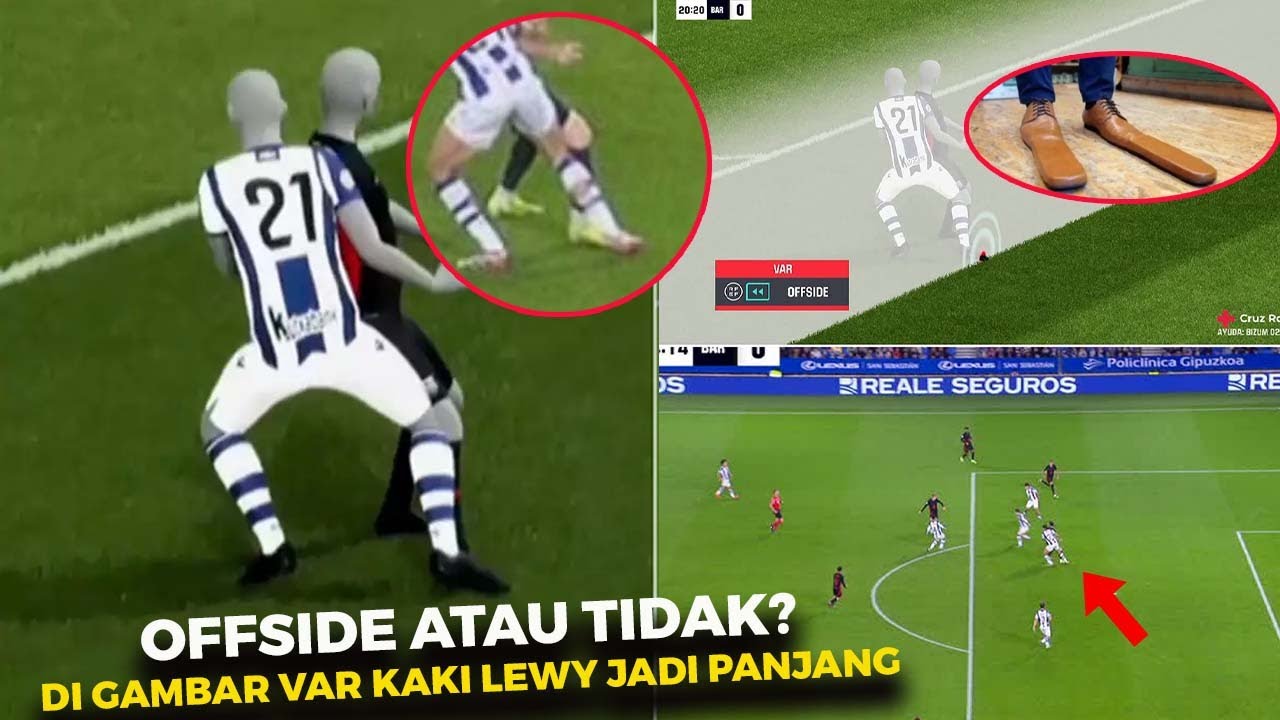 KONTROVERSI SOCIEDAD VS BARCELONA! Perbedaan Gambar VAR & Foto Asli ...