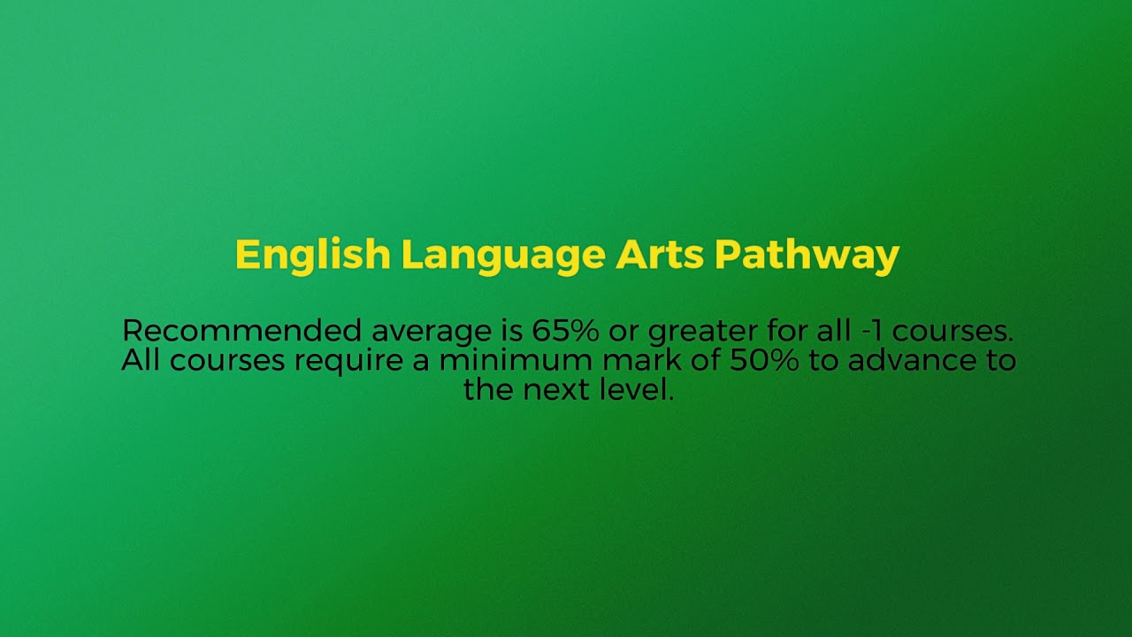 Grade 11 and 12 Course Selection - YouTube