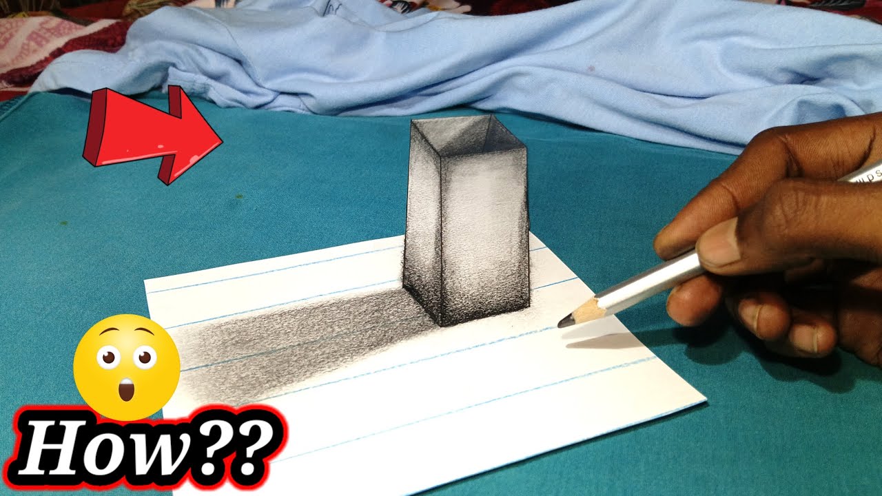 How to draw 3D Drawing easy for beginners #3ddrawing #3dart - YouTube