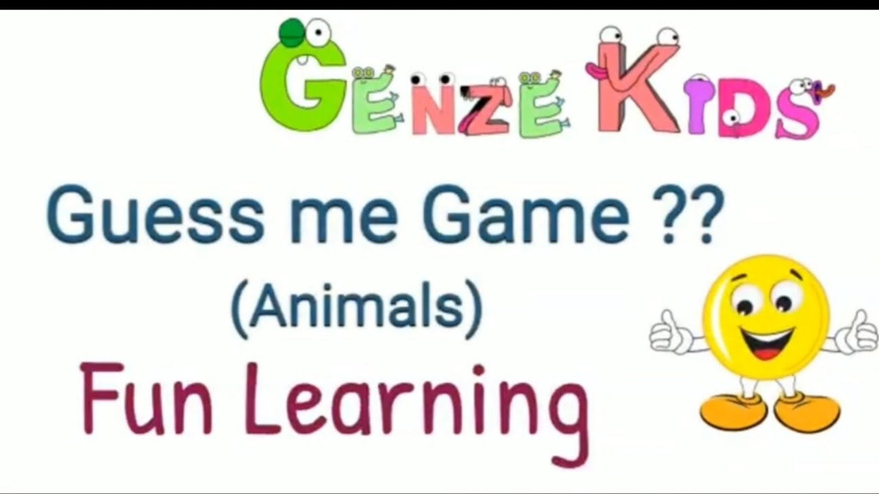Guess me game for Kids | Fun learning about animals - YouTube
