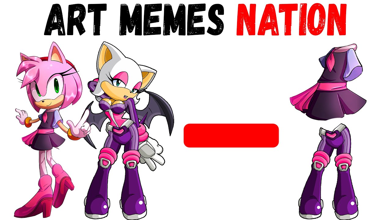 Friday Night Funkin FNF Sonic Amy Rose and Rouge the Bat Clothes ...