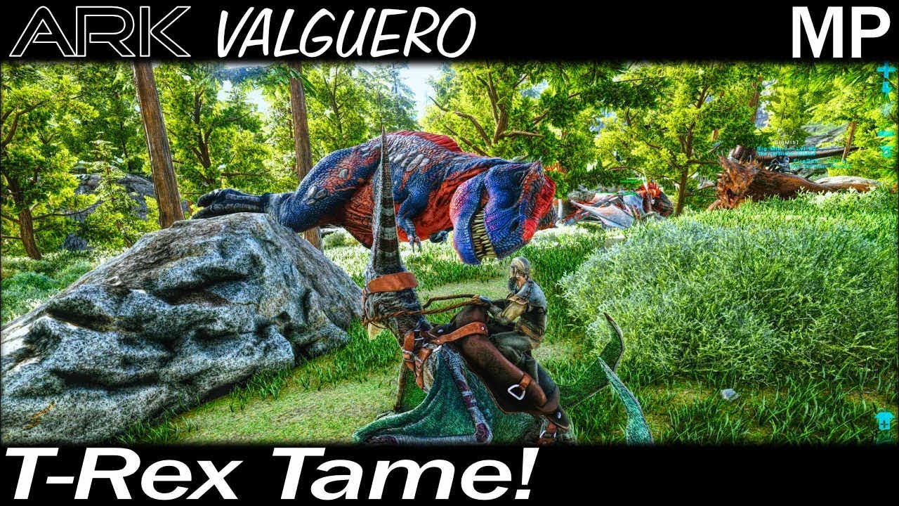T-Rex Tame! | ARK Survival Evolved Valguero Map | EP 9 - YouTube