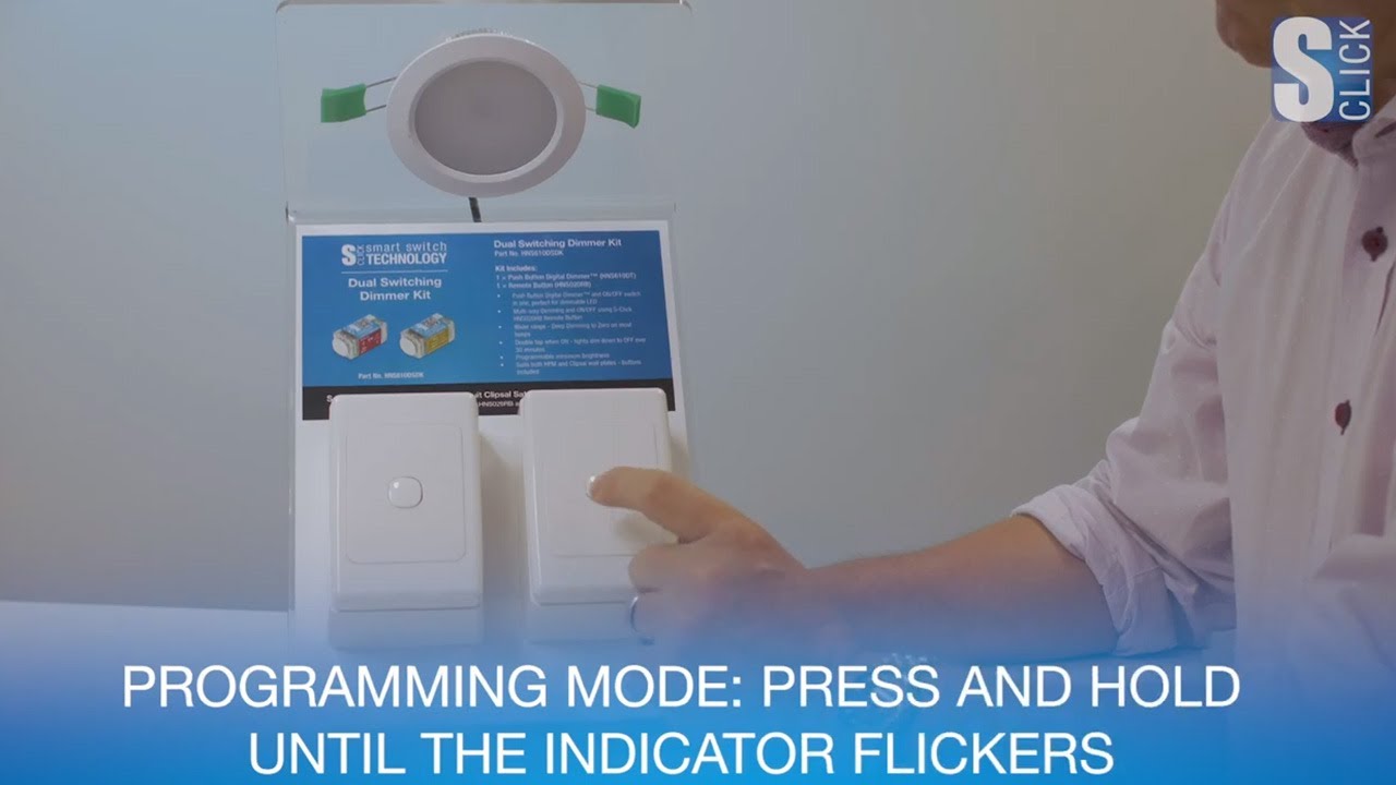 How to Program Push Button Digital Dimmer S-Click HNS610DT - YouTube
