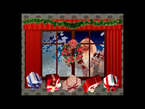 ФУТАЖ ДЕД МОРОЗ В ОКНЕ Ded Moroz Okno