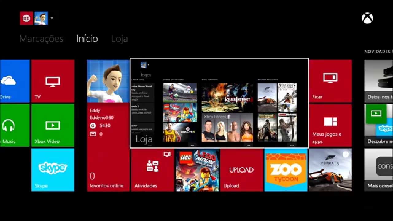 XBOX ONE - Menus e aplicativos (PT-BR) - YouTube
