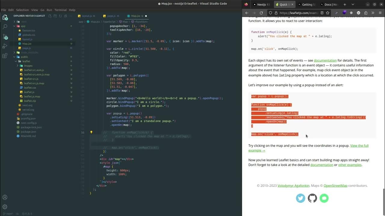How To Use Leaflet In Nextjs 13 App Directory Without React Leaflet