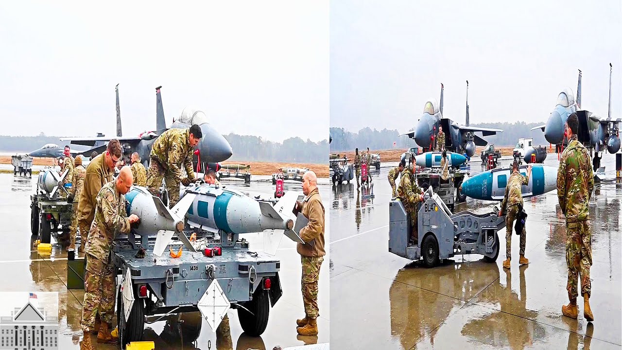 F-15E Strike Eagle Weapon Load Competition at Seymour Johnson AFB - YouTube