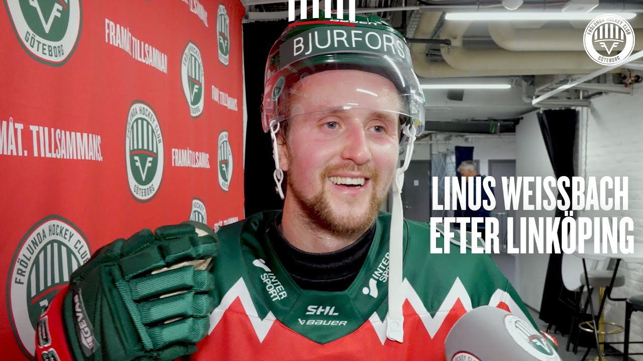 Linus Weissbach efter 2-1 mot Linköping i Scandinavium - YouTube