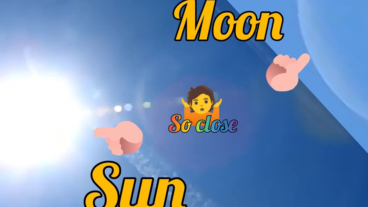 why is the Moon next to the sun? - YouTube