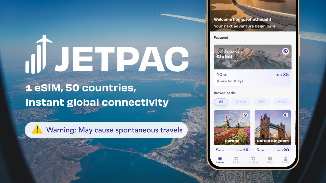 Jetpac is here! 1 eSIM, 50+ countries, instant global connectivity ...