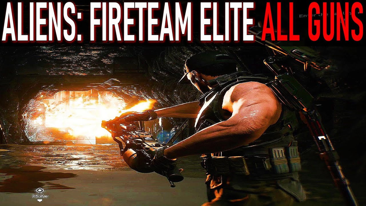 ALIENS: Fireteam Elite: All Weapons - YouTube