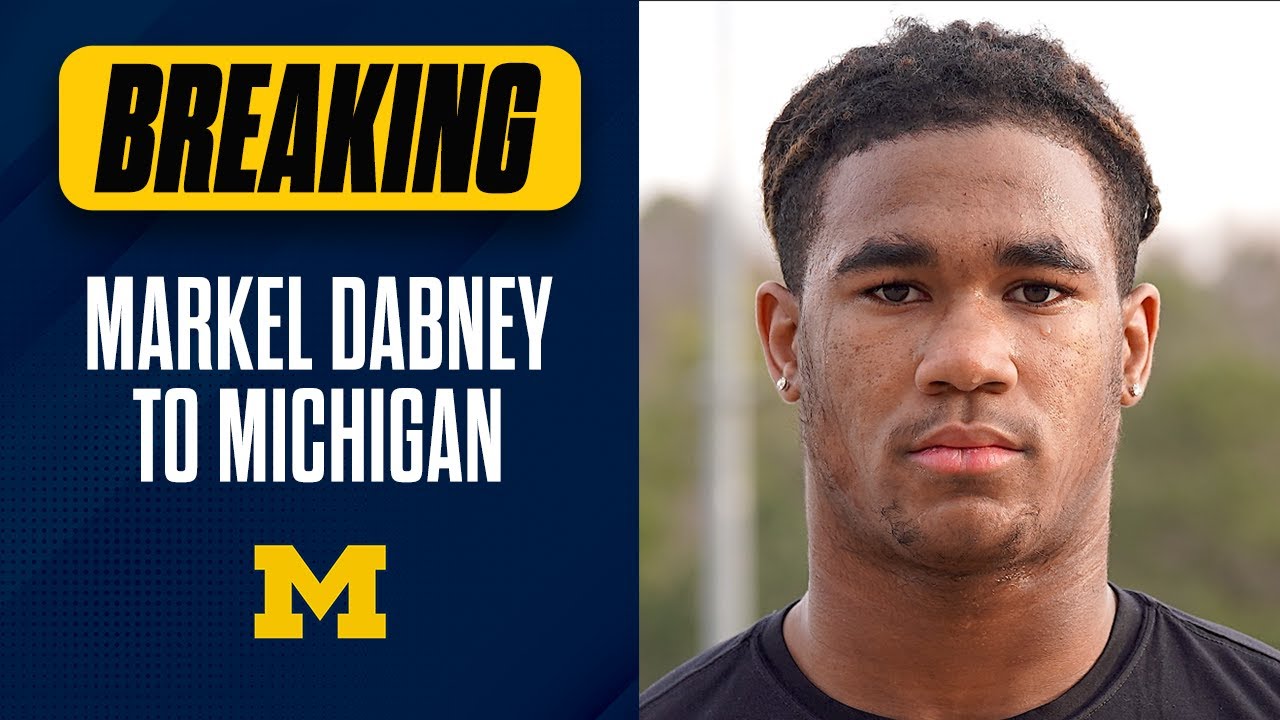 BREAKING: LB Markel Dabney FLIPS from SMU to Michigan I #goblue - YouTube
