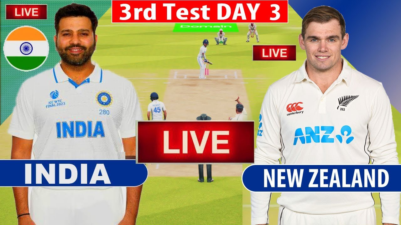 Live IND Vs NZ Test Match Score | Live Cricket Match Today | IND vs NZ ...