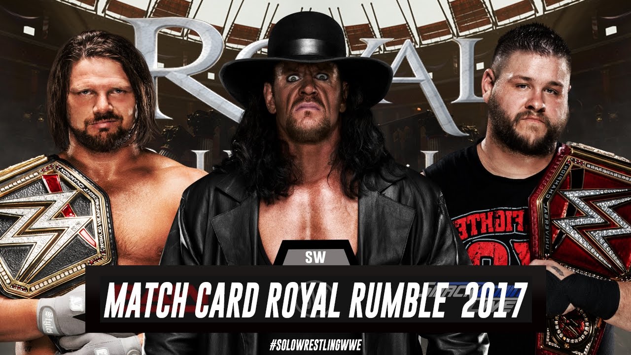 MATCH CARD ROYAL RUMBLE 2017. - YouTube
