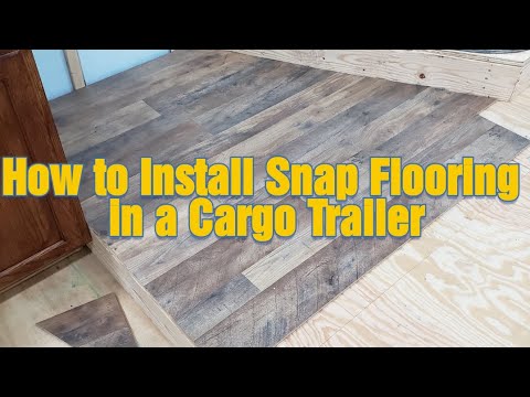 How to Install Flooring in a Cargo Custom Trailer Build - YouTube