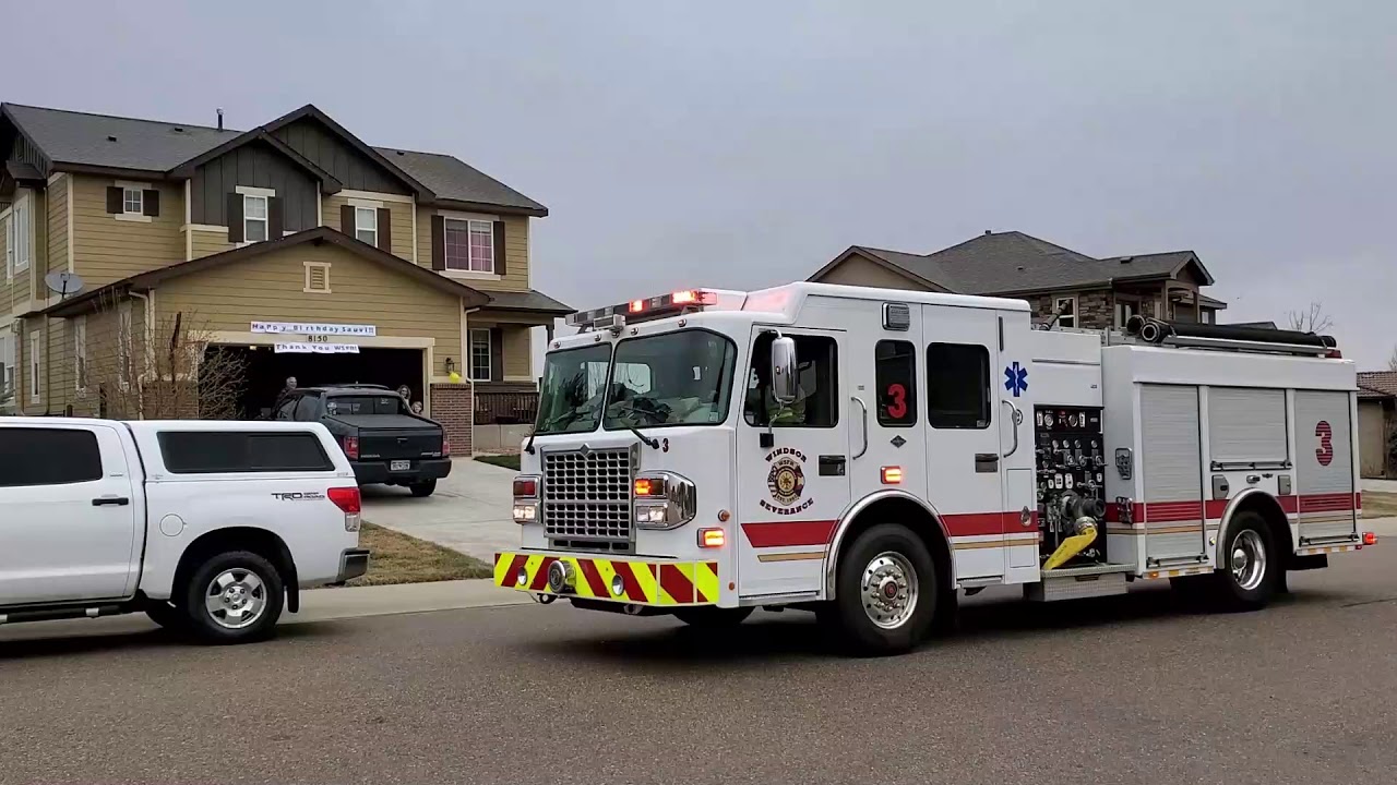 Fire Truck Birthday Surprise - YouTube