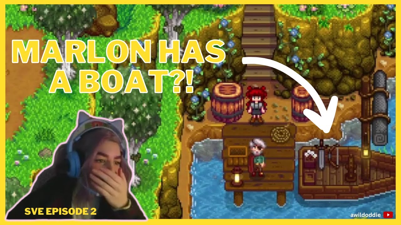Marlon has a boat?? ☁️ Stardew Valley Expanded [Episode 2] - Remixed ...