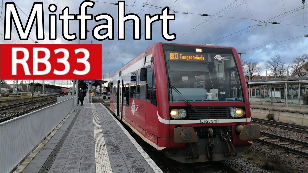 Sachsen-Anhalt | Mitfahrt | LVT/S | Linie RB33 | Stendal Hbf ...
