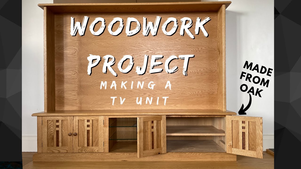 How To Build A Wooden TV Unit! - YouTube