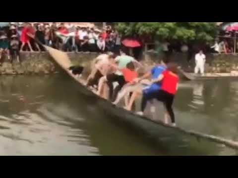 Funny People Shake the bridge Insane until fall into water |funny ...