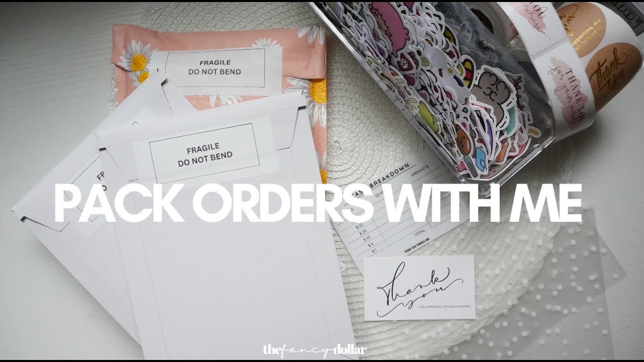 PACK ORDERS WITH ME | CUSTOM ORDERS - YouTube
