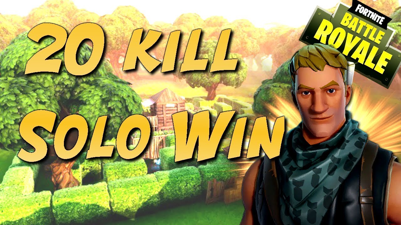 20 KILL SOLO WIN! (Fortnite: Battle Royale) - YouTube