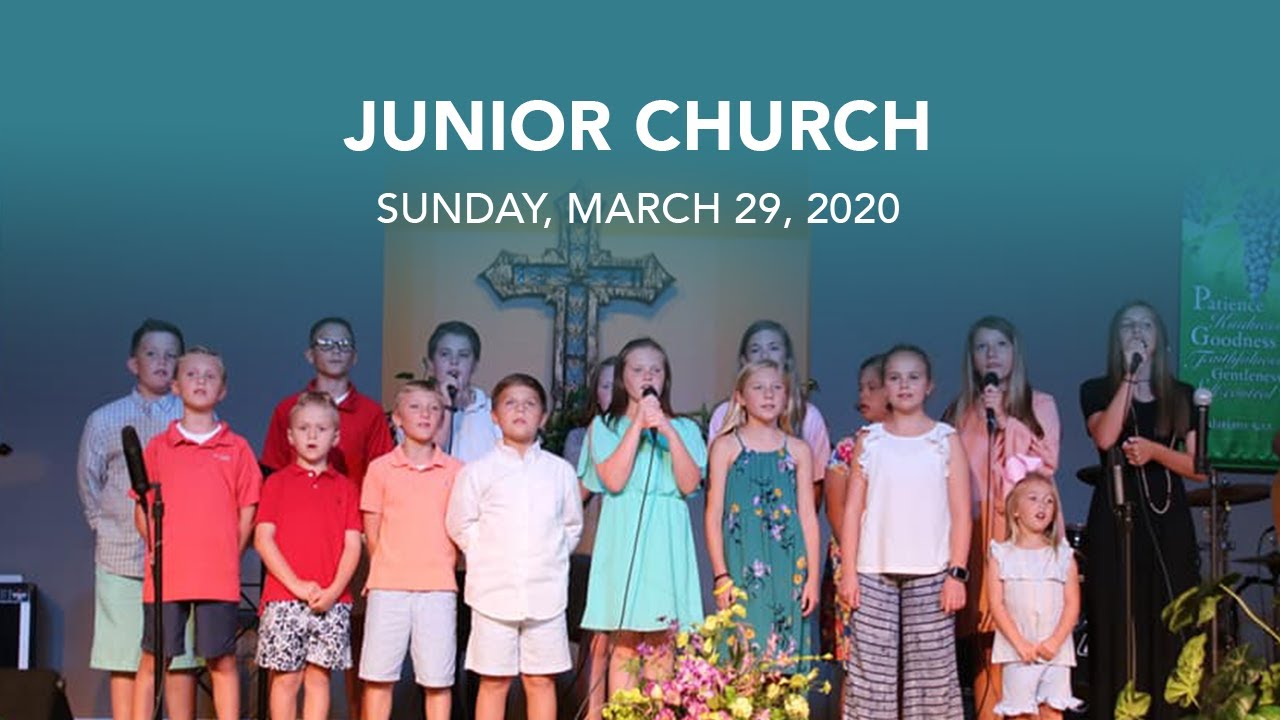 JUNIOR CHURCH: Sunday, March 29, 2020 - YouTube